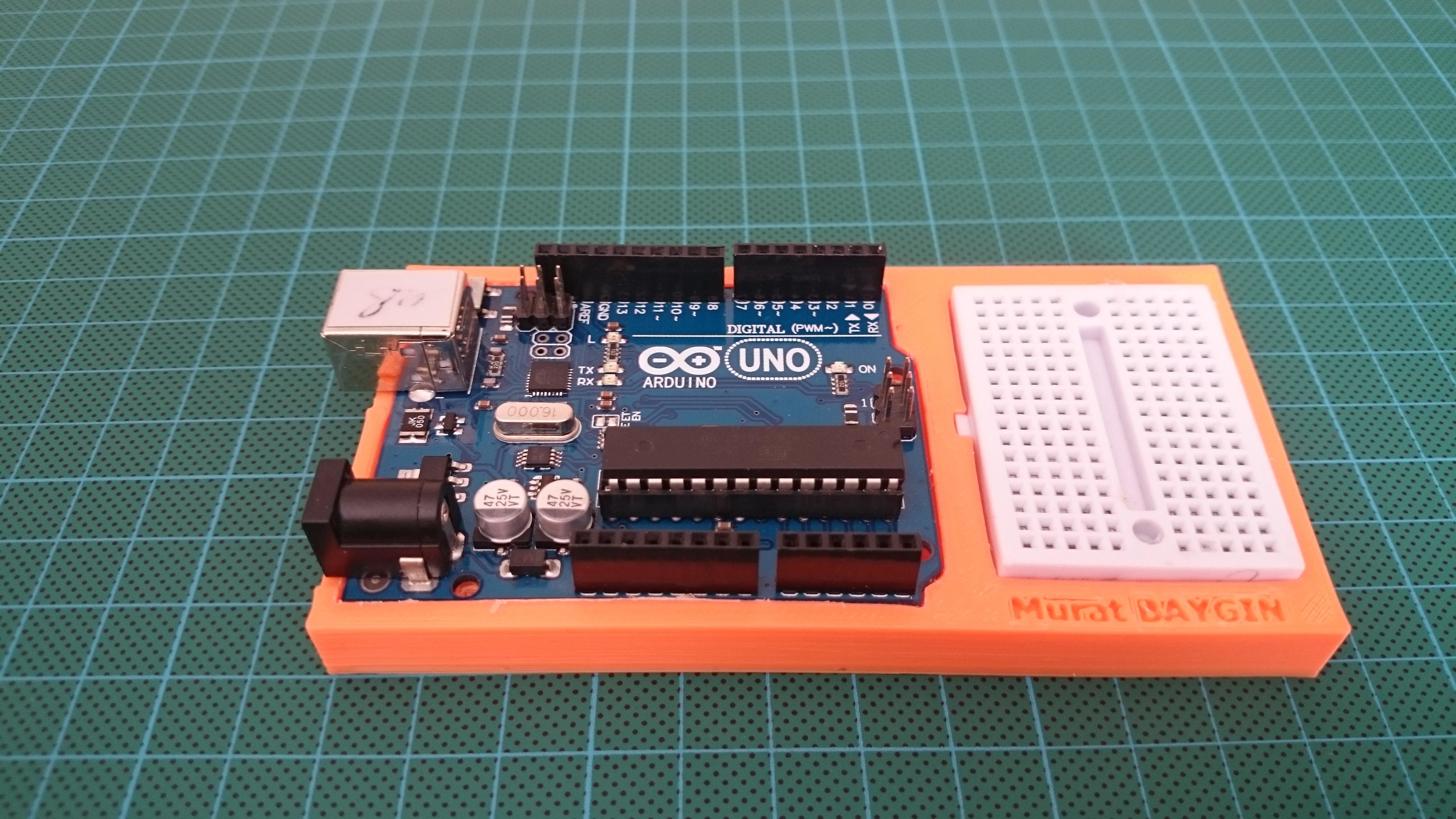 Archivo STL Soporte para Arduino Uno y Mini Breadboard 🔧 ・Objeto de impresión 3D para descargar ...